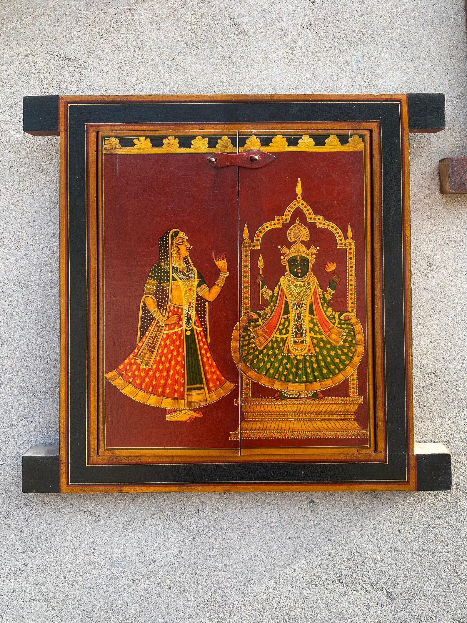 Hand Painted Wooden Window Indian Vintage Decorative Window - Etsy