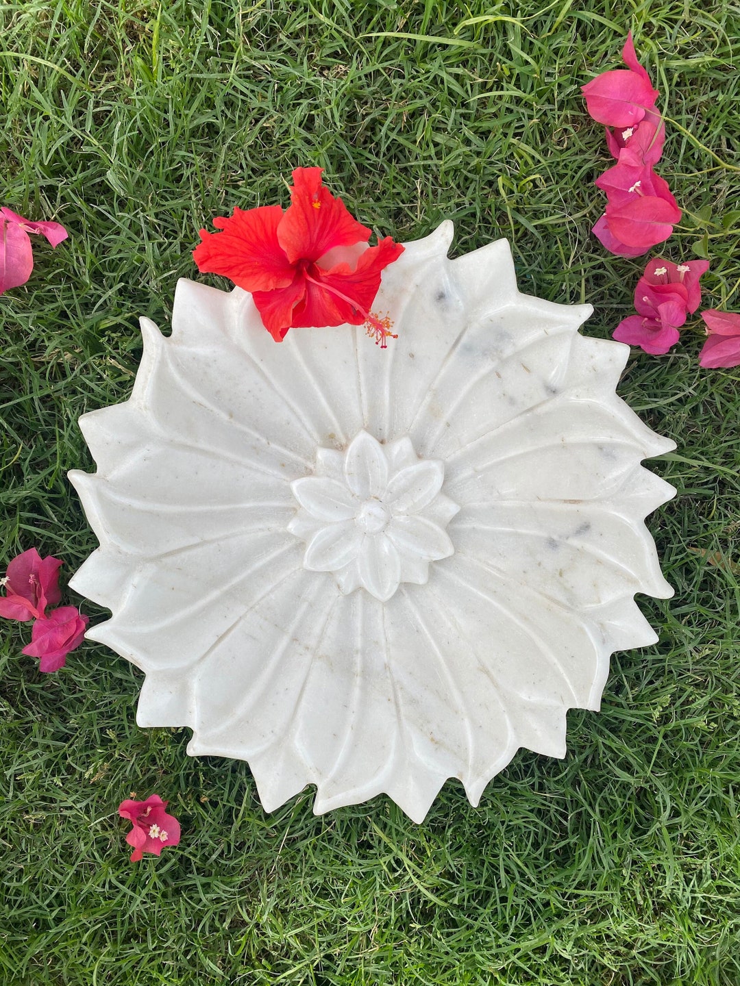 Marble Urli, Decorative Marble Bowl , Flower Bowl , Fruit Bowl ...