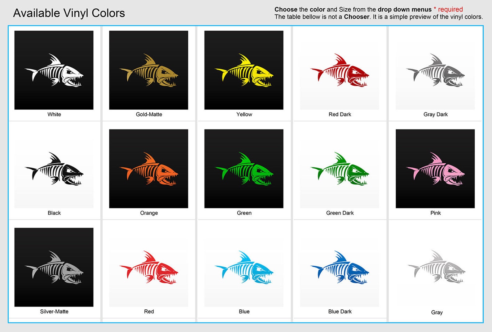 Decal Sticker Skeleton Fish Bones Deep Water Aggression Boat Fishing ...