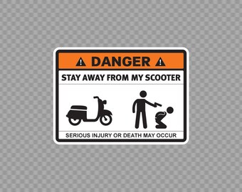 Funny Scooter Sticker - Etsy