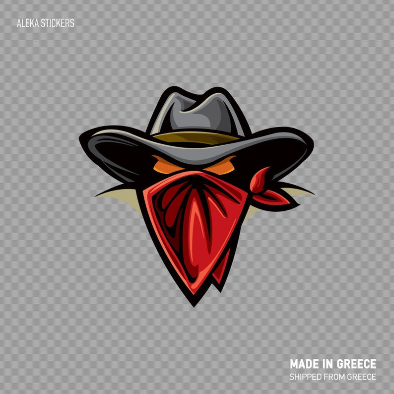 Decal Sticker Cowboy Robber Outlaw XZZ8X - Etsy