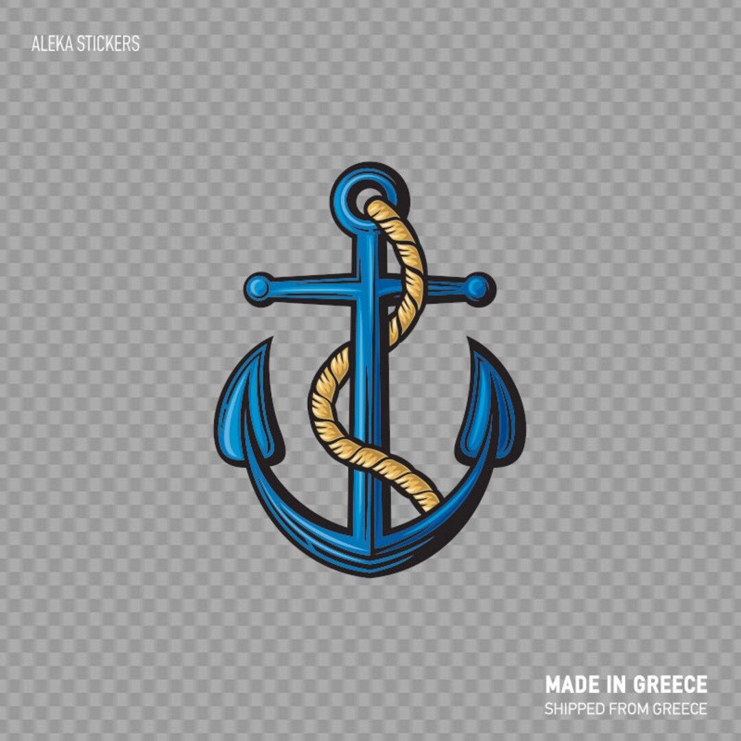 Decal Sticker Anchor Nany Sailing Sailing Yacht Yachting Fishing Boat ...