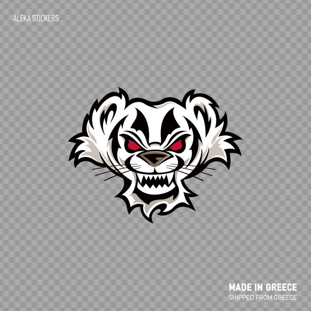 Decal Sticker Badger Angry Full Color Forest Nature Top Quality Vinyl ...