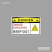 Decal Sticker Danger Explosives Keep Out Quality Signage Safety Sign ...