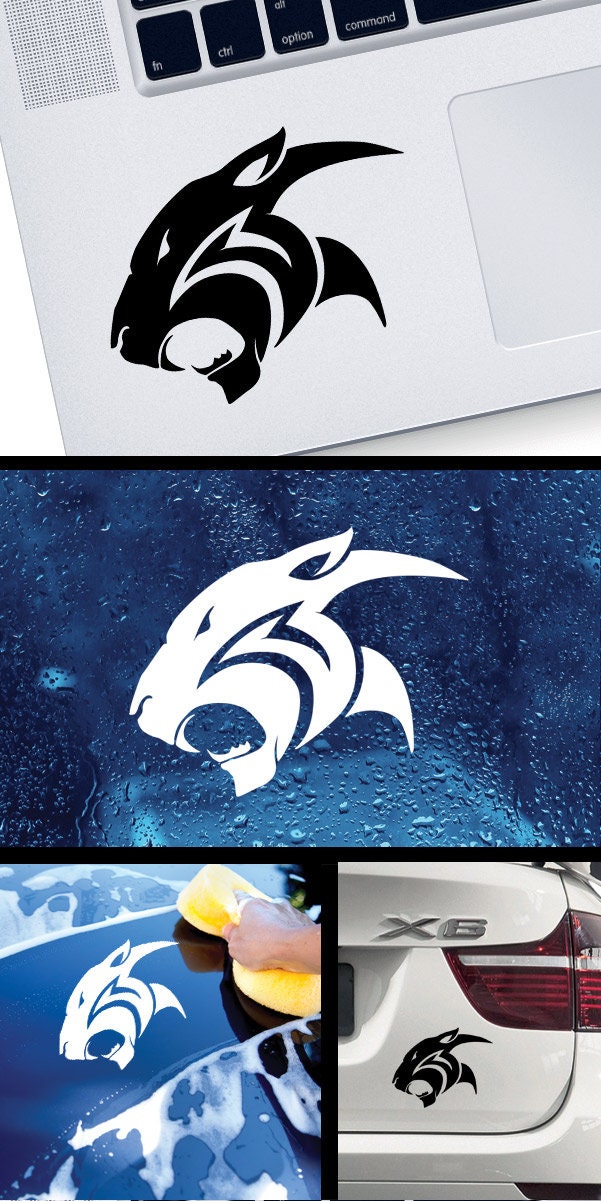 Decal Sticker Black Panther Puma Head Adventure Sports Angry ZZ9RS - Etsy