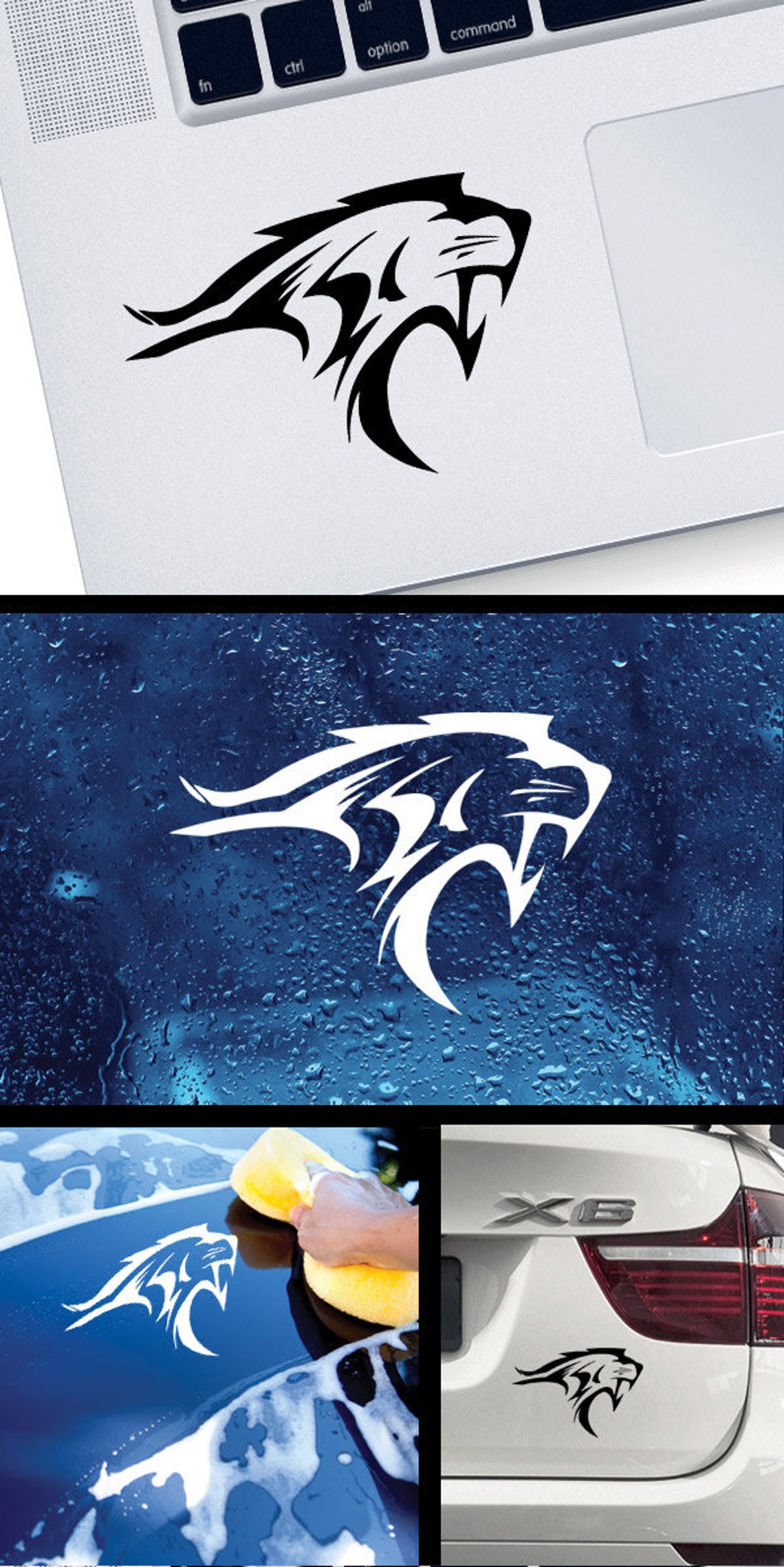 Decal Sticker Lynx Wildcat Big Jungle Cat Felidae Feline Savanna Sub ...