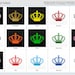 Decal Sticker Crown Design Royal Symbol Decorative Top Quality Vinyl ...