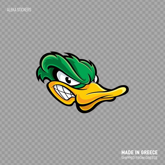 Angry Green Duck Cartoon