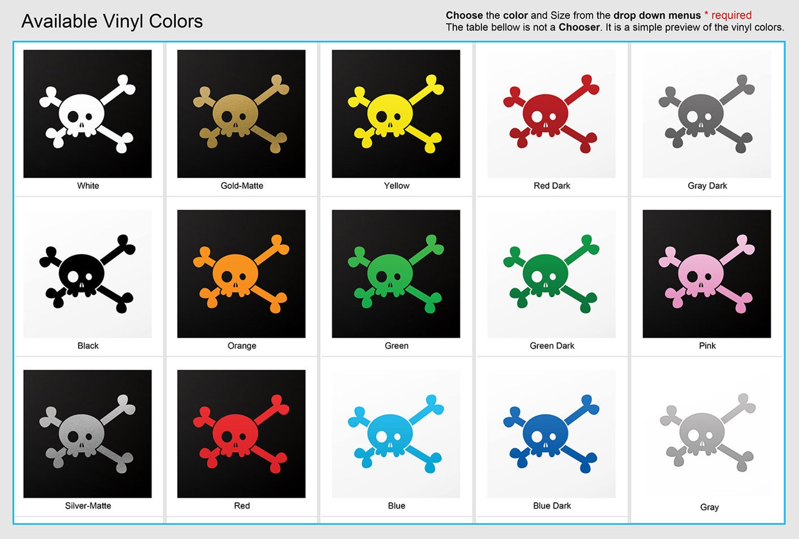 Decal Sticker Crossbone Skull Cartoon Style Decorative Top Quality ...