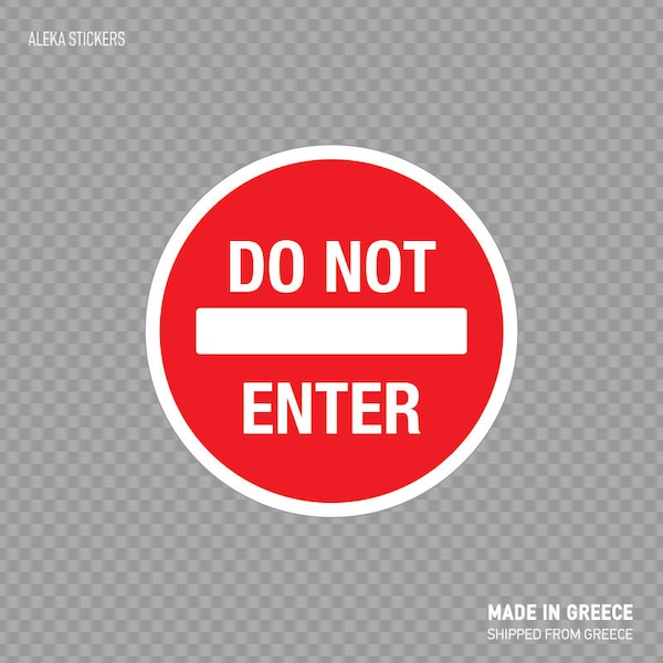 Do Not Enter Signage - Etsy Singapore