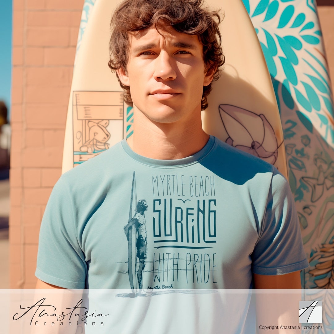 Surfing Myrtle Beach With Pride Png, Svg Digital File Surfboard Wall ...