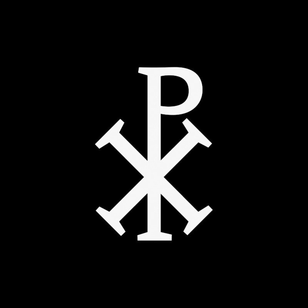 Decal Sticker Greek Scribble Xp Cross Christians Faith - Etsy