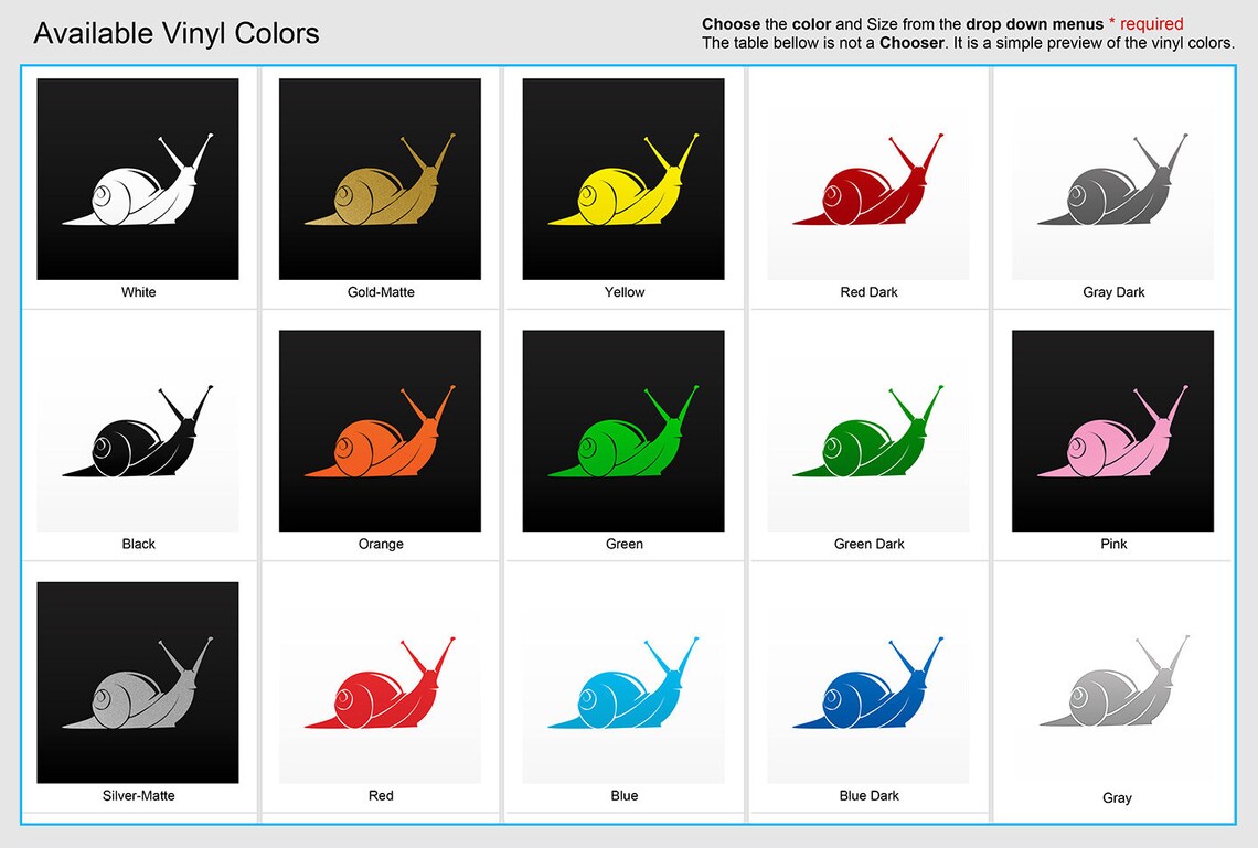 Decal Sticker Slow Snail Figure Forest Nature Top Quality Vinyl ...