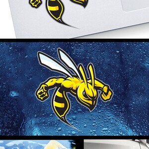 Decal Sticker Wasp Hornet Angry Stinger Attack Aggressive - Etsy