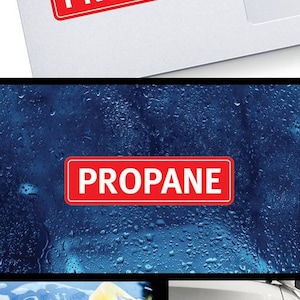 Decal Sticker Propane Danger of Fire Information Warning Sign ...