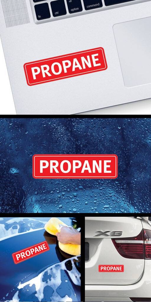 Decal Sticker Propane Danger of Fire Information Warning Sign ...