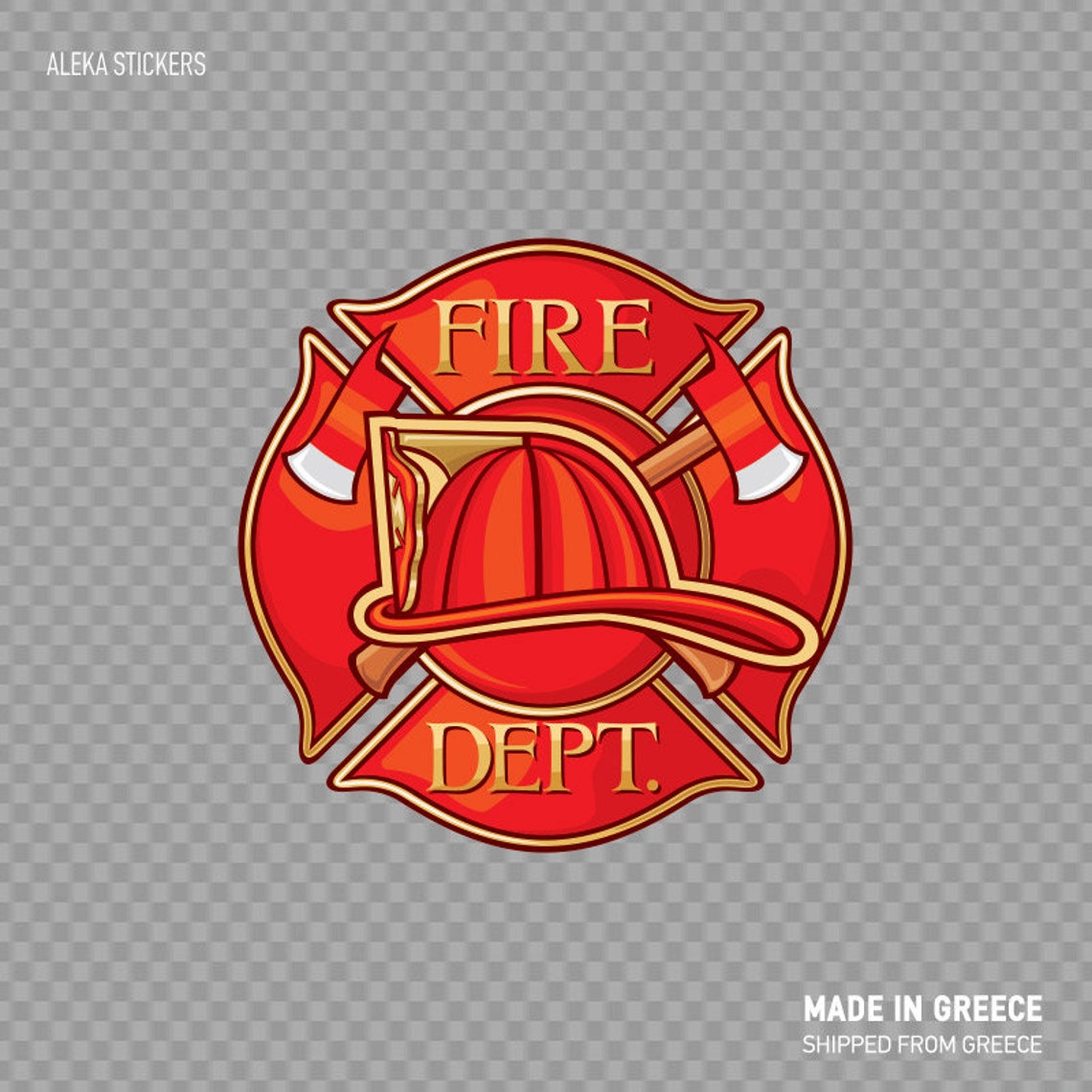 Decal Sticker Fire Department Sign Fire Protection District, Fire ...