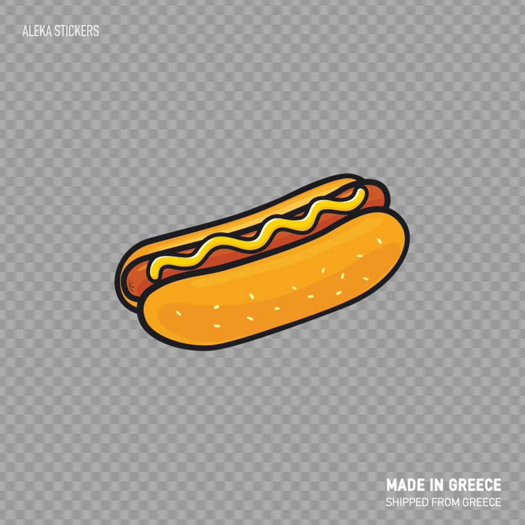Decal Sticker Hot Dog Restaurant Decoration Fast Food Sauce ...