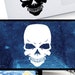 Decal Sticker Skull Fear Extreme Badness Evil Devil Satan Demon Hell ...