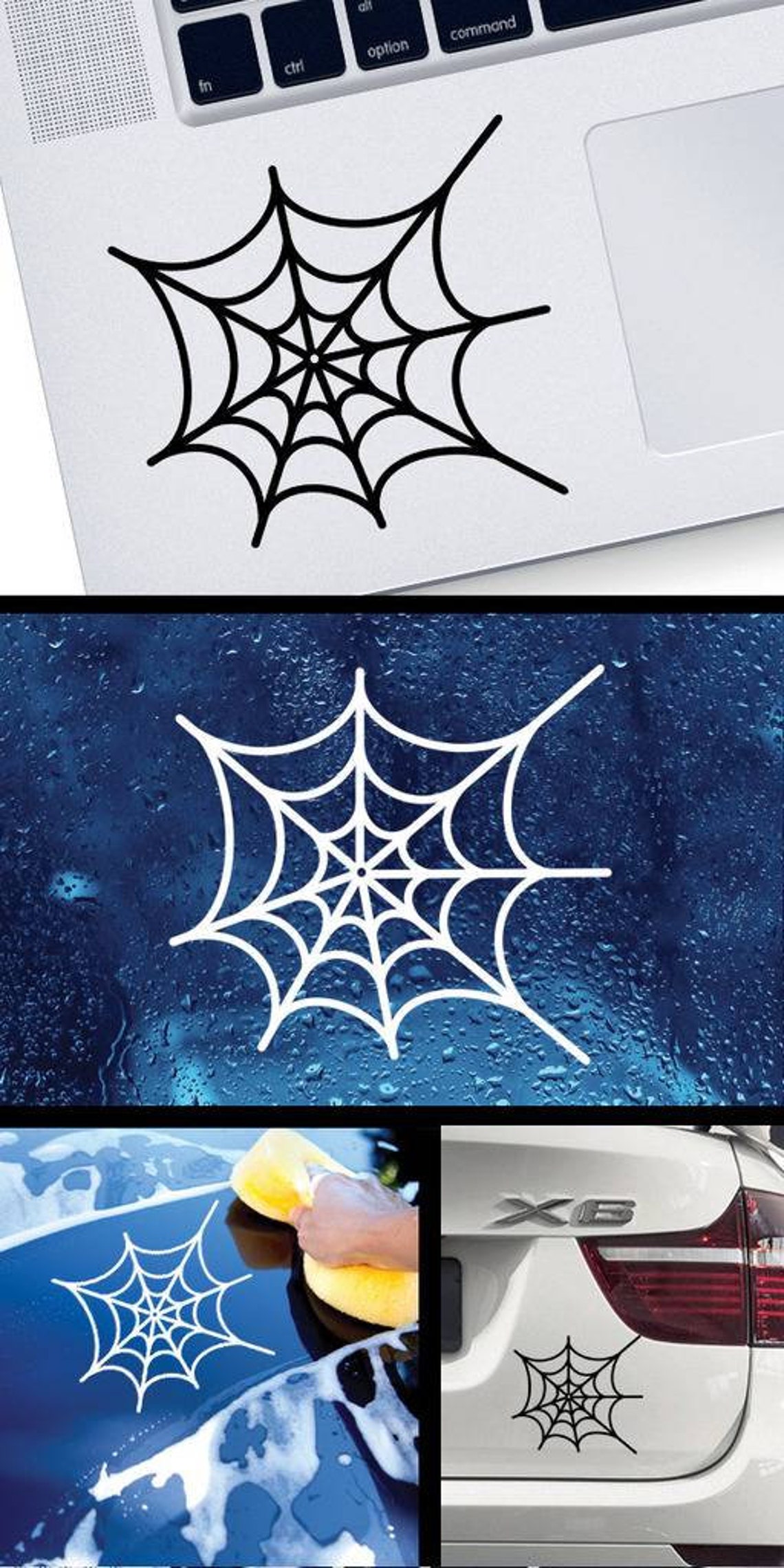 Decal Sticker Spider Web Insect Tissue X53X5 - Etsy