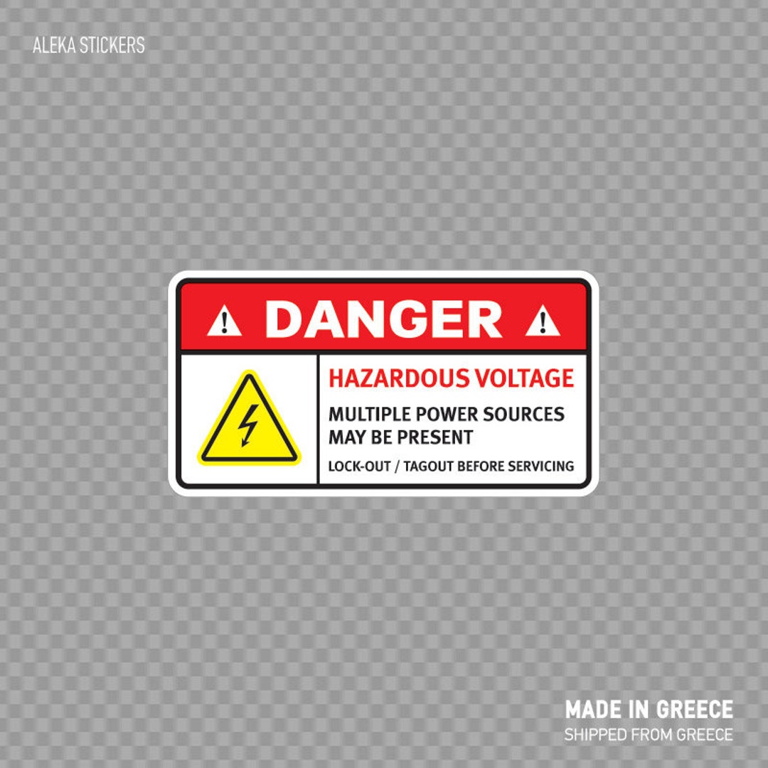 Prevent Electrical Accidents With 'danger Hazardous Voltage' Safety ...