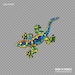 Decal Sticker Lizard Gecko Gaudi Style Reptile Full Color Top Quality ...
