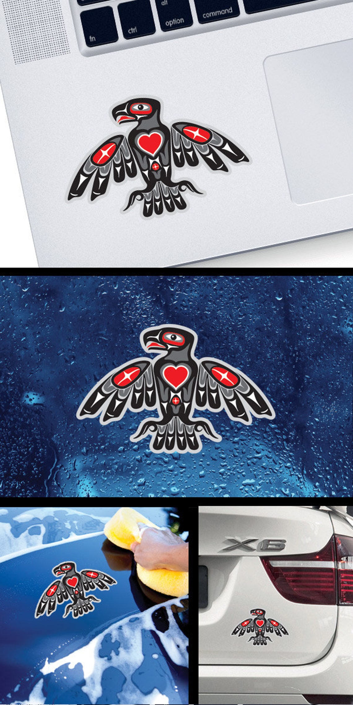 Decal Sticker Aguila Azteca ( Aztec Eagle) Traditional Art W9643 - Etsy