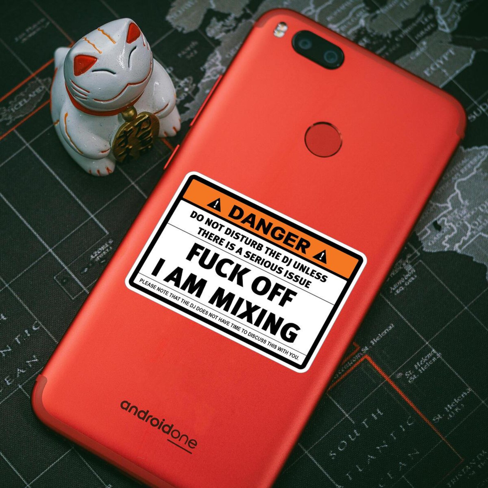 Decal Sticker Danger Funny Do Not Disturb the Dj Unless There is A ...