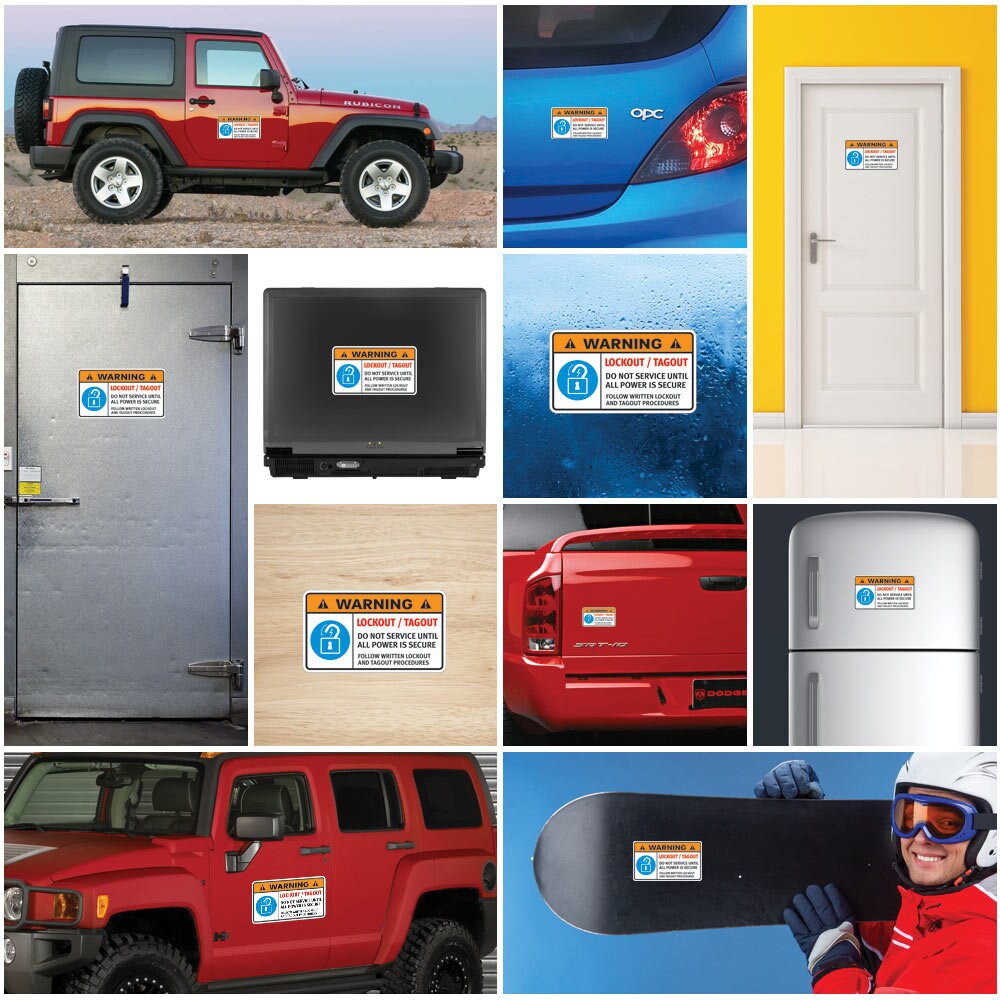 Warning Lockout / Tagout. Do Not Service Until All Power is Secure ...