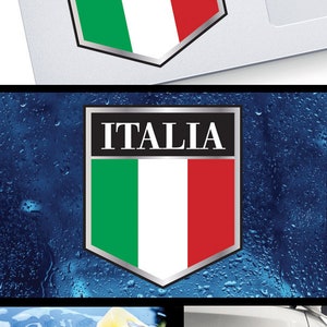 Decal Sticker Italy Italian Flag Racing Car Vehicle Helmet Racing ZKX57 ...