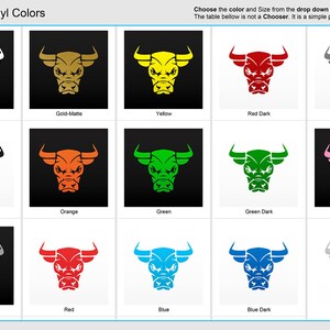 Decal Sticker Bull Head Brutal Farm Attack Fear Roaring Terror - Etsy