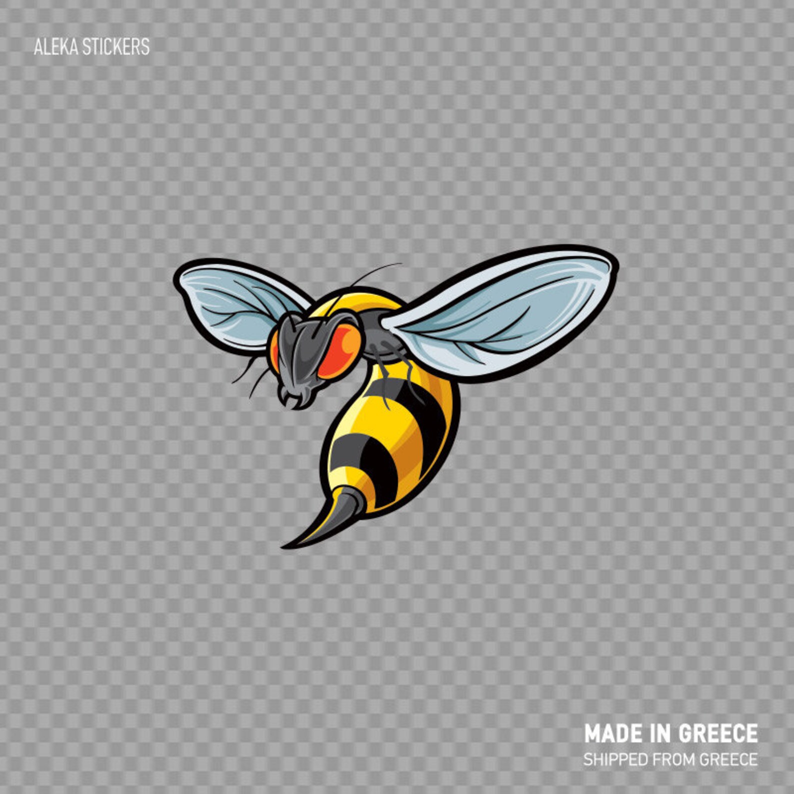 Decal Sticker Bee Hornet Wasp Vespa Top Quality Vivid Colors XWZZ9 - Etsy