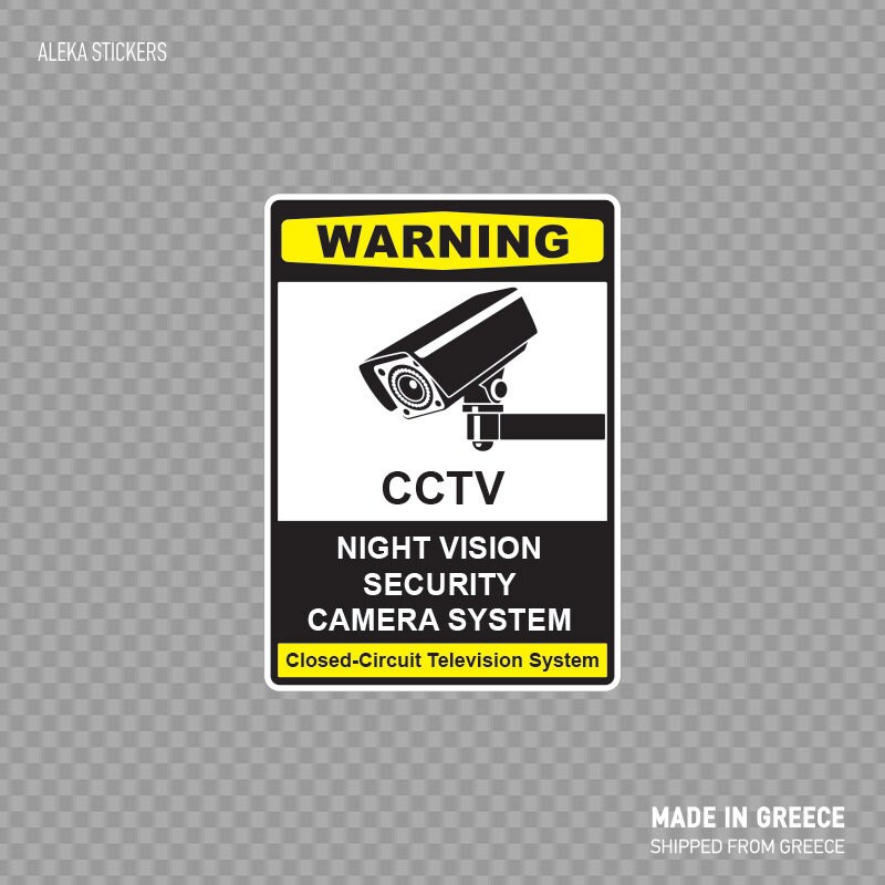 Security Camera Sticker