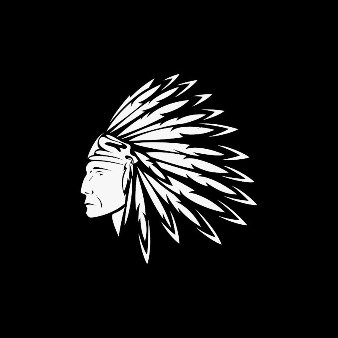 Decal Sticker Native American Chief Navajo Apache Cherokees Geronimo ...