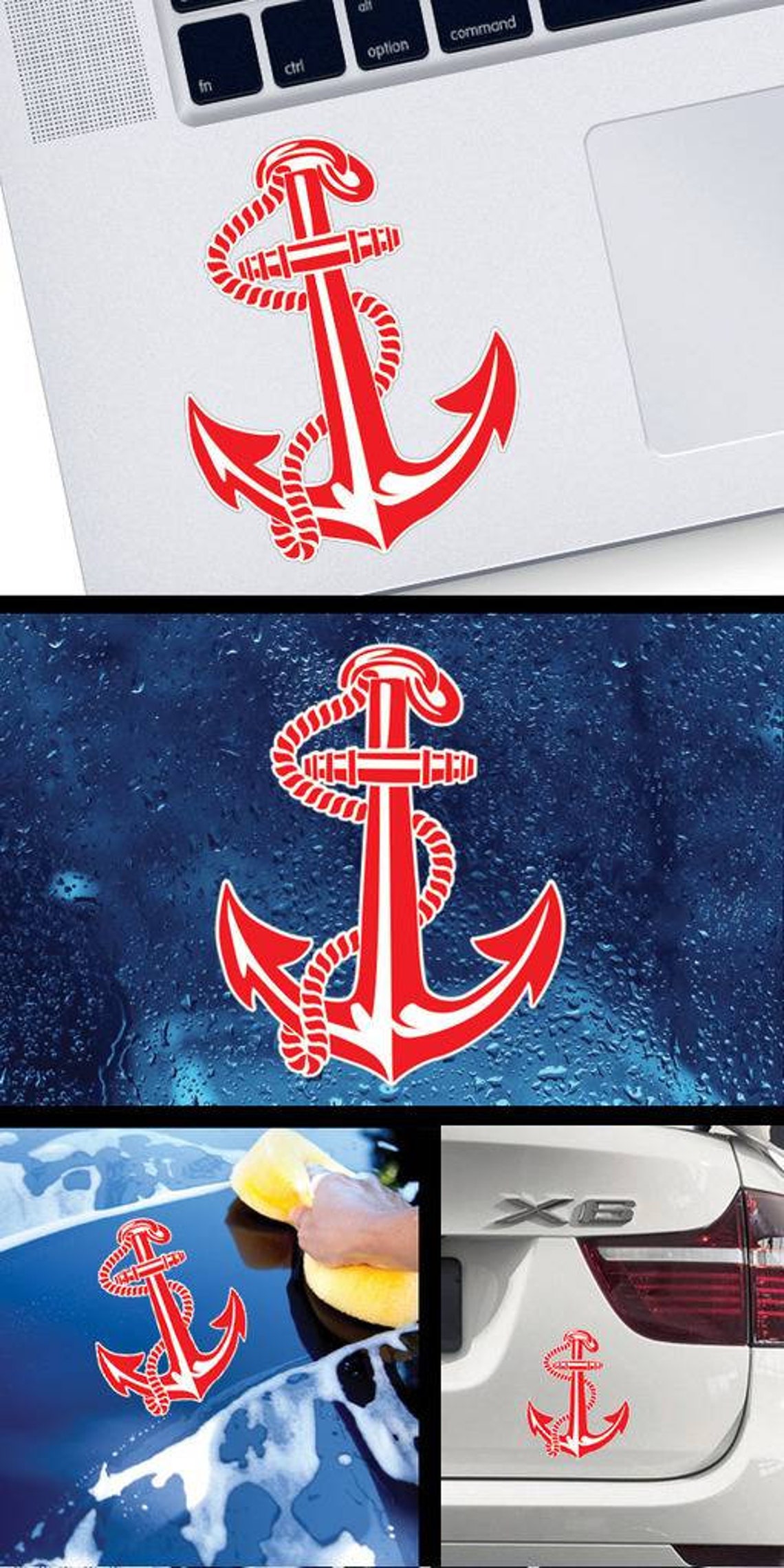 Decal Sticker Anchor Sailing Yacht Yachting Fishing Boat - Etsy