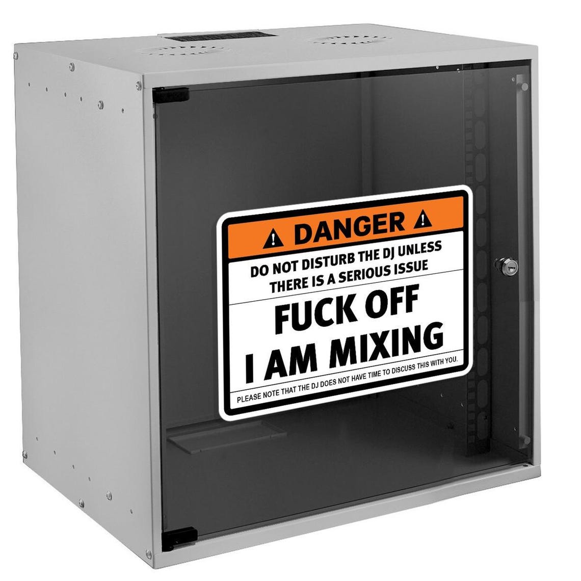 Decal Sticker Danger Funny Do Not Disturb the Dj Unless There is A ...