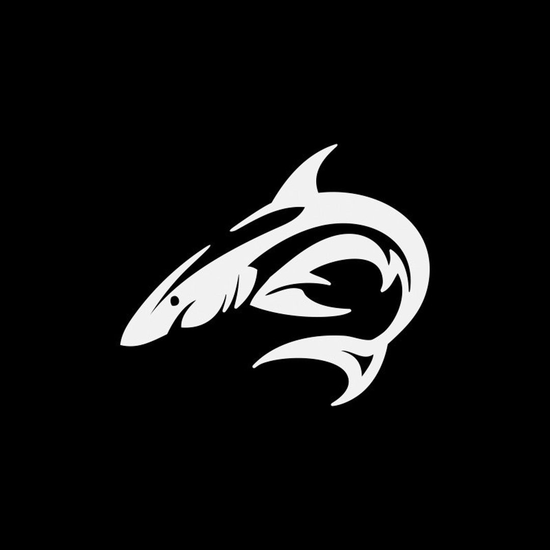 Decal Sticker Shark on Patrol Attack Bite Sea Life Ocean Deep Water ...