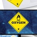 Decal Sticker Hazard Classification Class 2 Gases: Oxygen Warning Sign ...