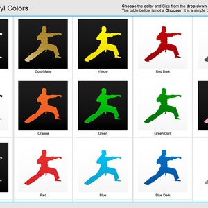 Decal Sticker Martial Art Fighting Figure Tang Soo Do Tae Kwon Do ...