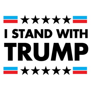 I Stand With Trump Support Trump My President Svg, Png, Shirt Design ...