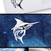 Decal Sticker Marlin Fishing Boat Decoration Bait the Hook Deep Water ...