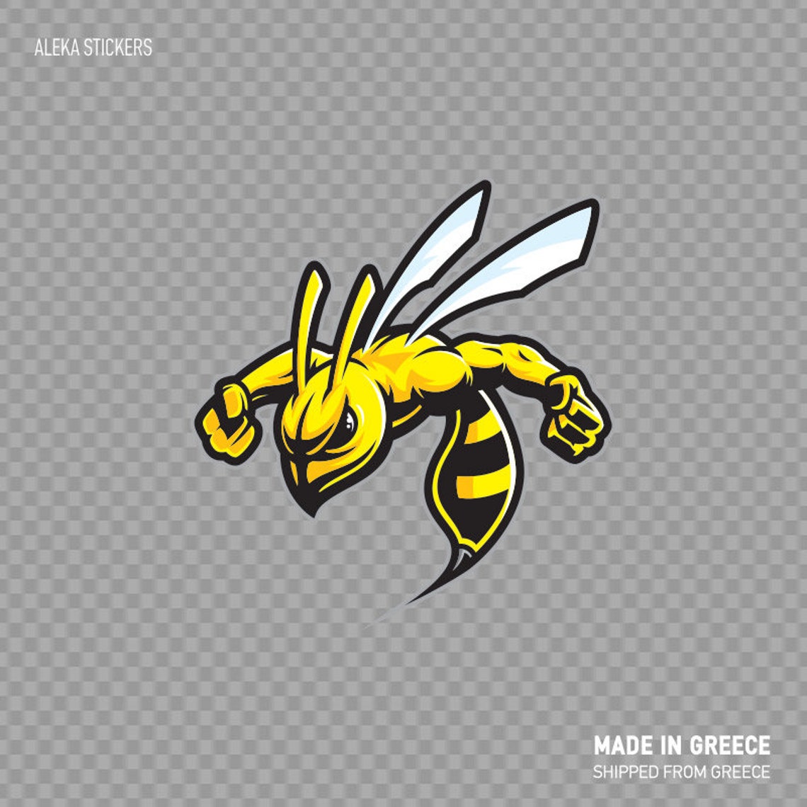 Decal Sticker Wasp Hornet Stinger Attack Racing Speed Motorbike ...