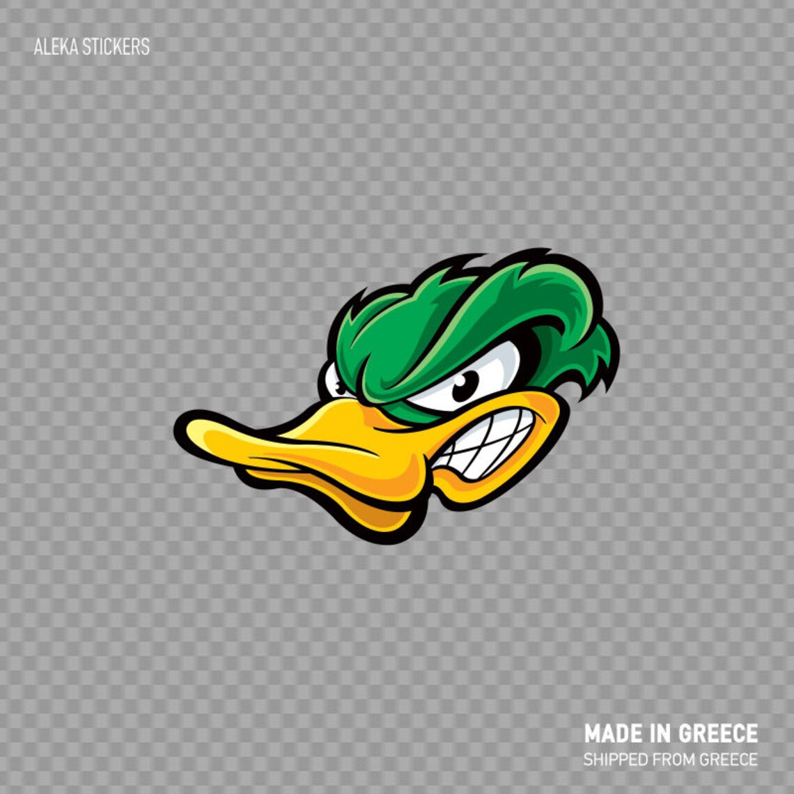 Decal Sticker Angry Duck Bird Cook Angry Aggression Roaring W9483 - Etsy