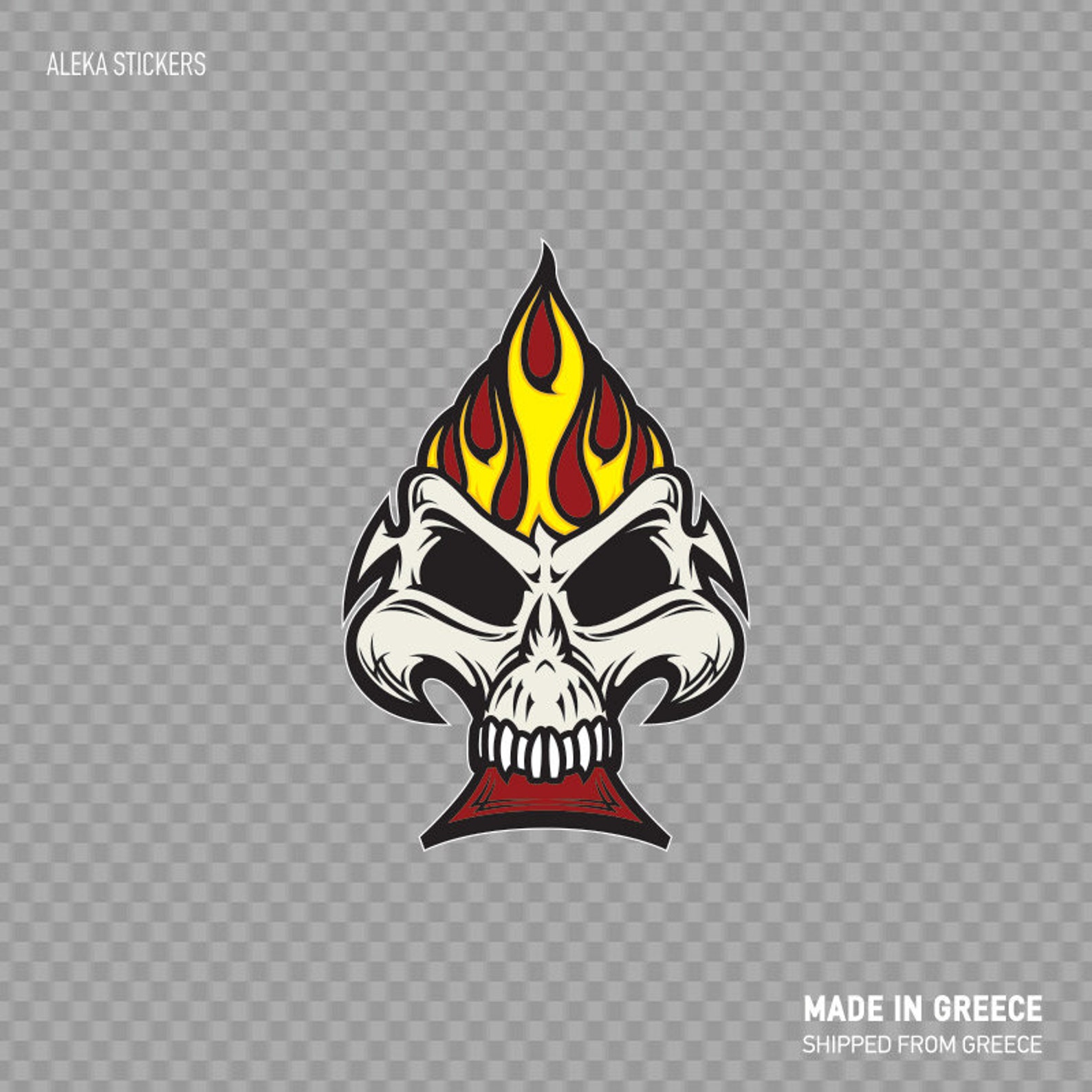 Decal Sticker Ace Poker Skull Cards Game Hands Pot Winner Top Quality ...