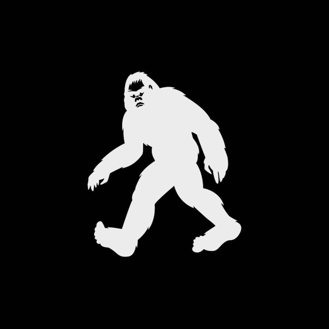 Decal Sticker Bigfoot Sasquatch Figure Mountain Aggression - Etsy