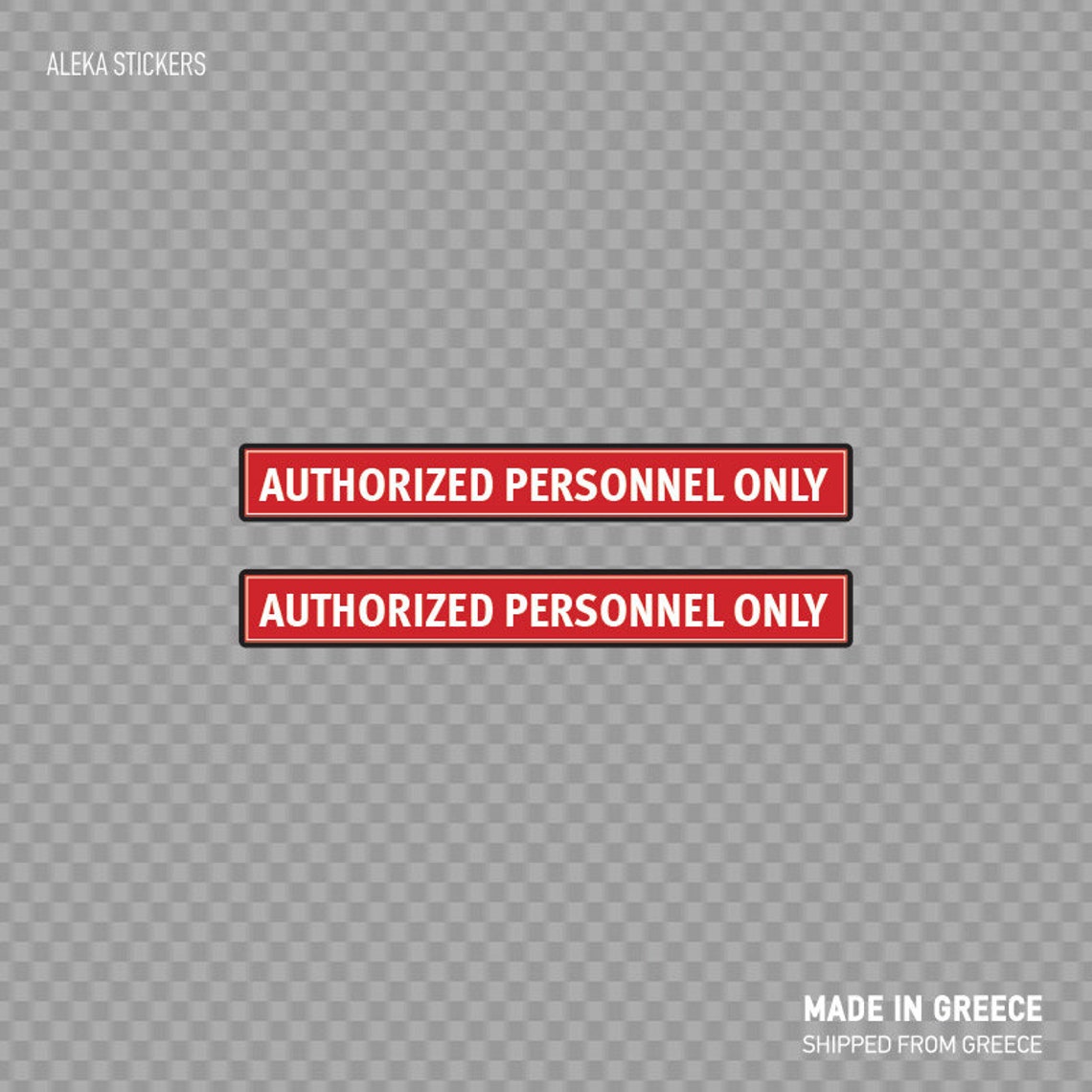 Decal Sticker Authorized Personnel Only Information Security Sign Top ...