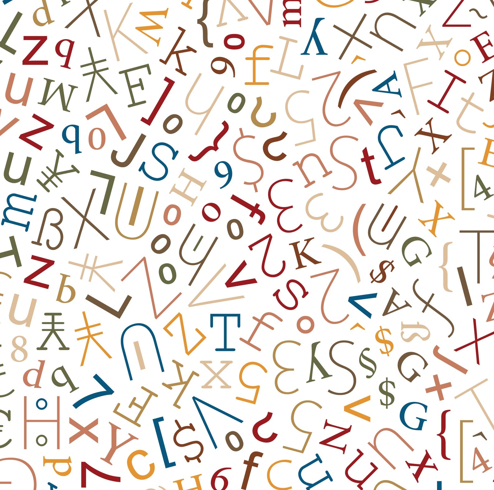 Mosaic Typography Letters Composition for Textile Prints or Poster ...