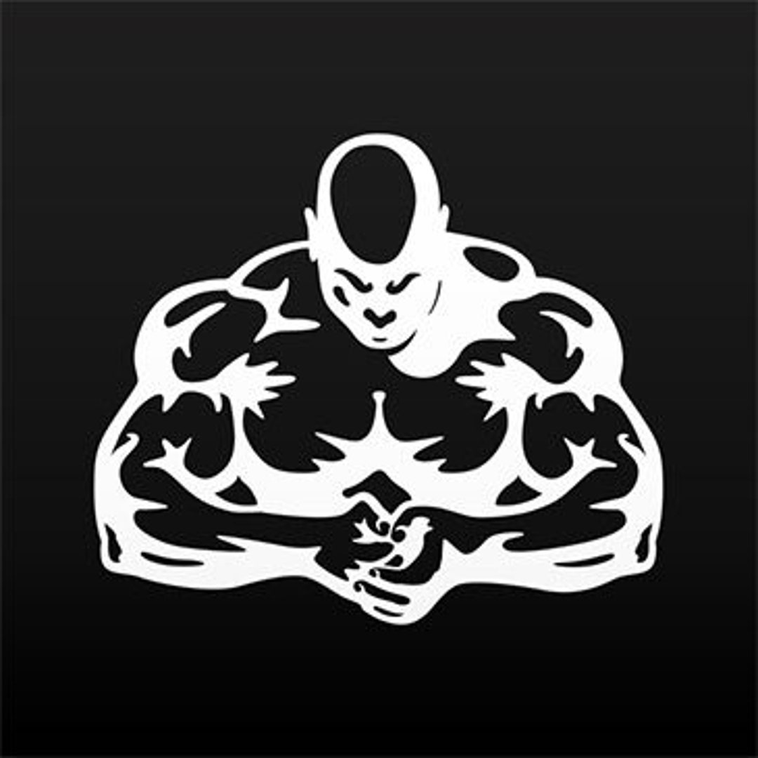 Decal Sticker Body Builder Pose Gym Physical Exercise Balance Strength ...