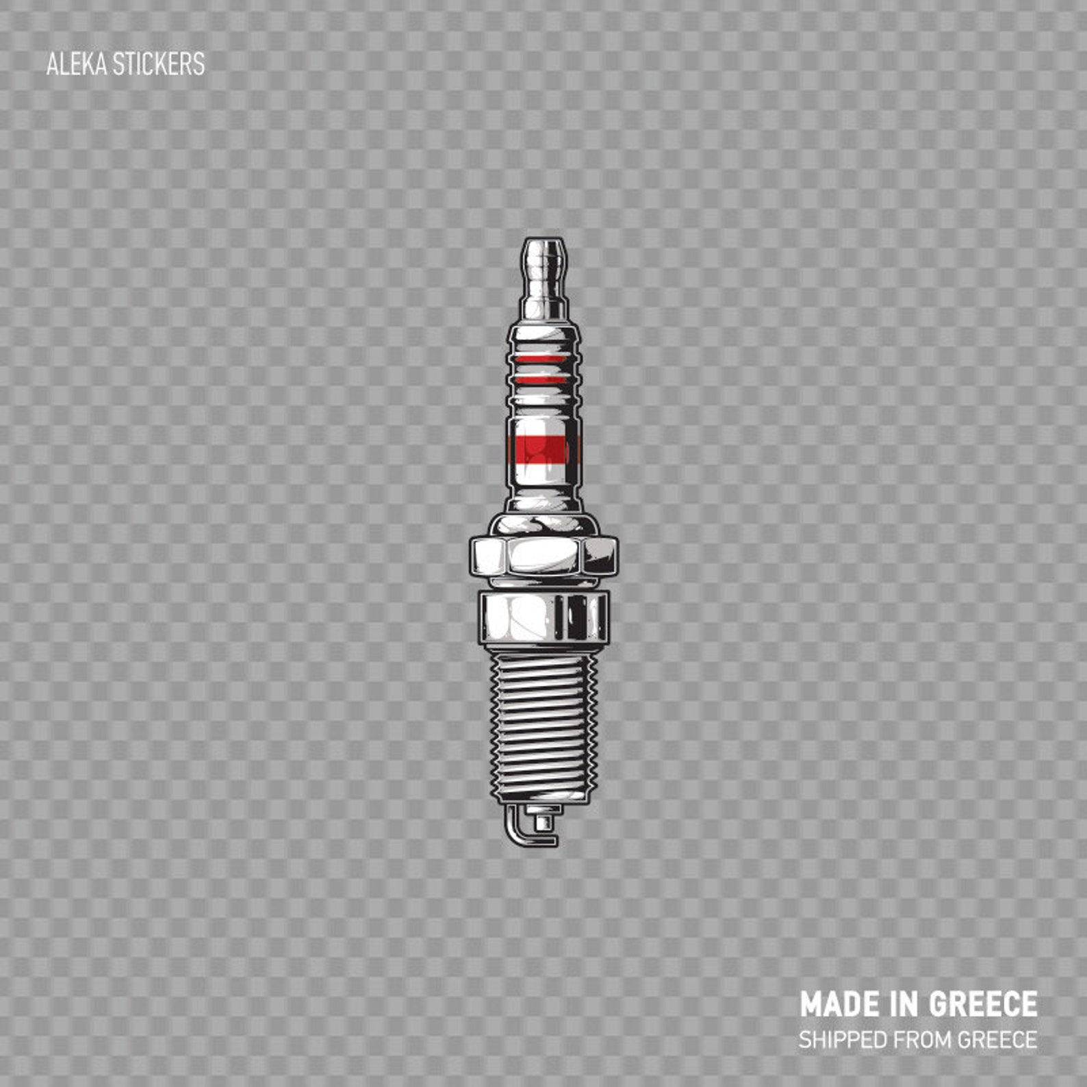 Decal Sticker Spark Plug Racing Power Supply Electricity | Etsy