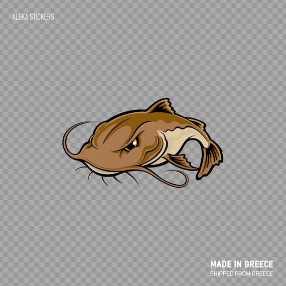 Decal Sticker Catfish Fishing Lake Freshwater Fishing Fishing | Etsy